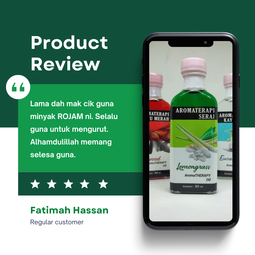 Rojam – Ubat-ubatan Tradisional berasaskan Herba dan Gamat.